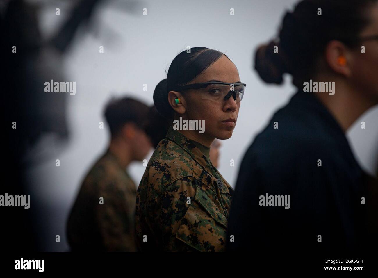 U.S. Marine Corps Gunnery Sgt. Candice Puente, a maintenance management ...