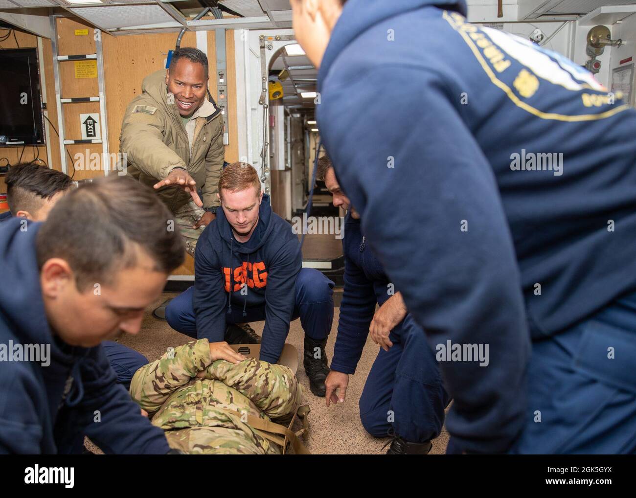 LABRADOR SEA -- (Aug. 07, 2021) An operator from the Maritime Security ...