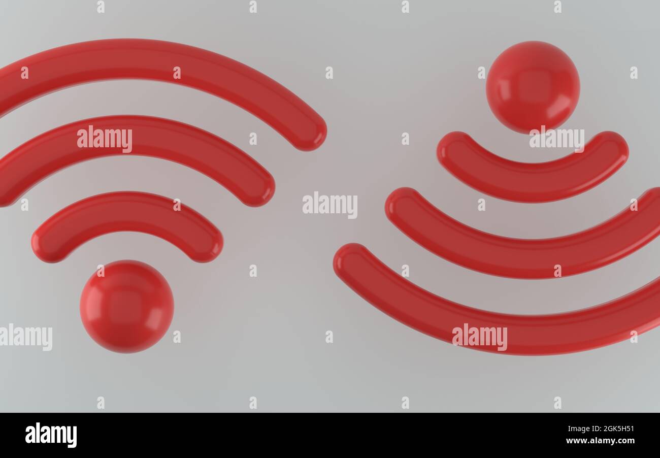 3D signal illustration Stock Photo - Alamy