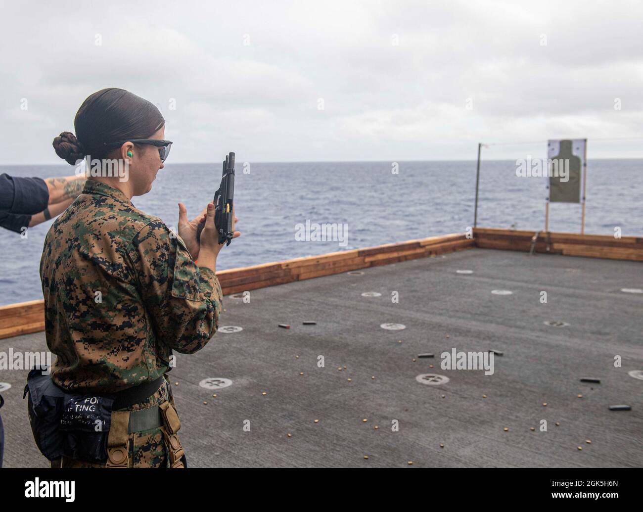 PACIFIC OCEAN (Aug. 7, 2021) Cpl. Jordan Hanrahan, from Stallings, NC ...