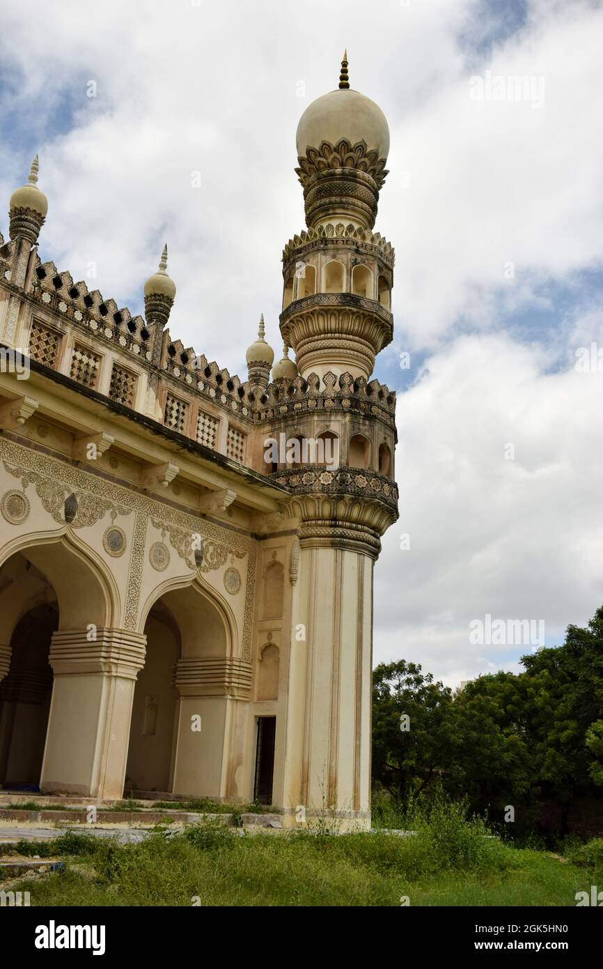 Old Islamic Architectural art of Minaret at old Ruined Mosque/Masjid ...