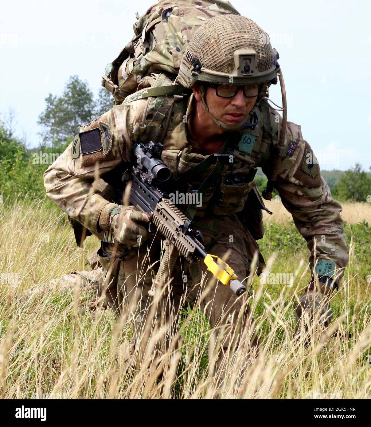 British soldiers with the 4th Battalion, Parachute Regiment (4 PARA ...