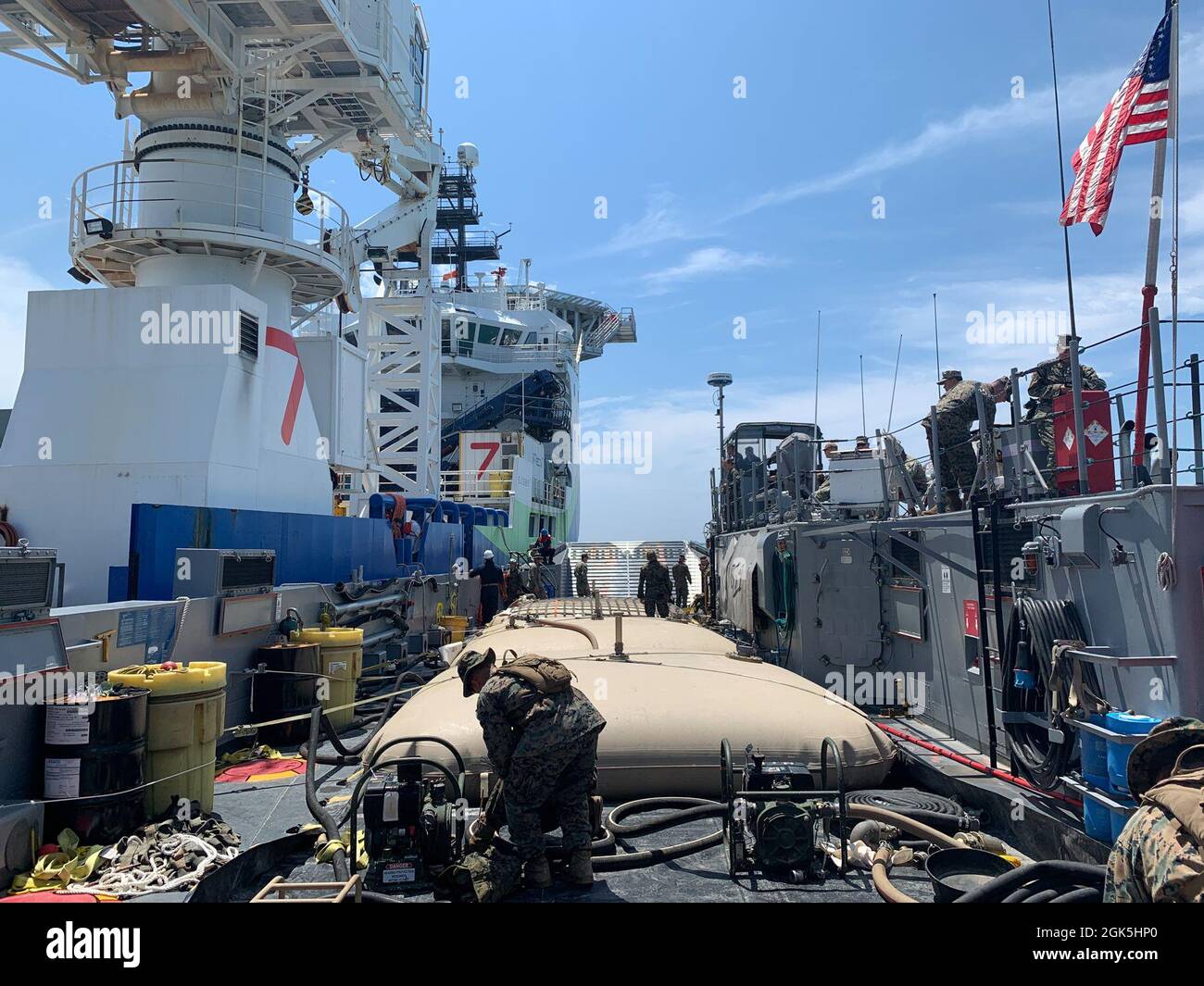 Marines from 8th Engineer Support Battalion, Bulk Fuel Company 1st ...