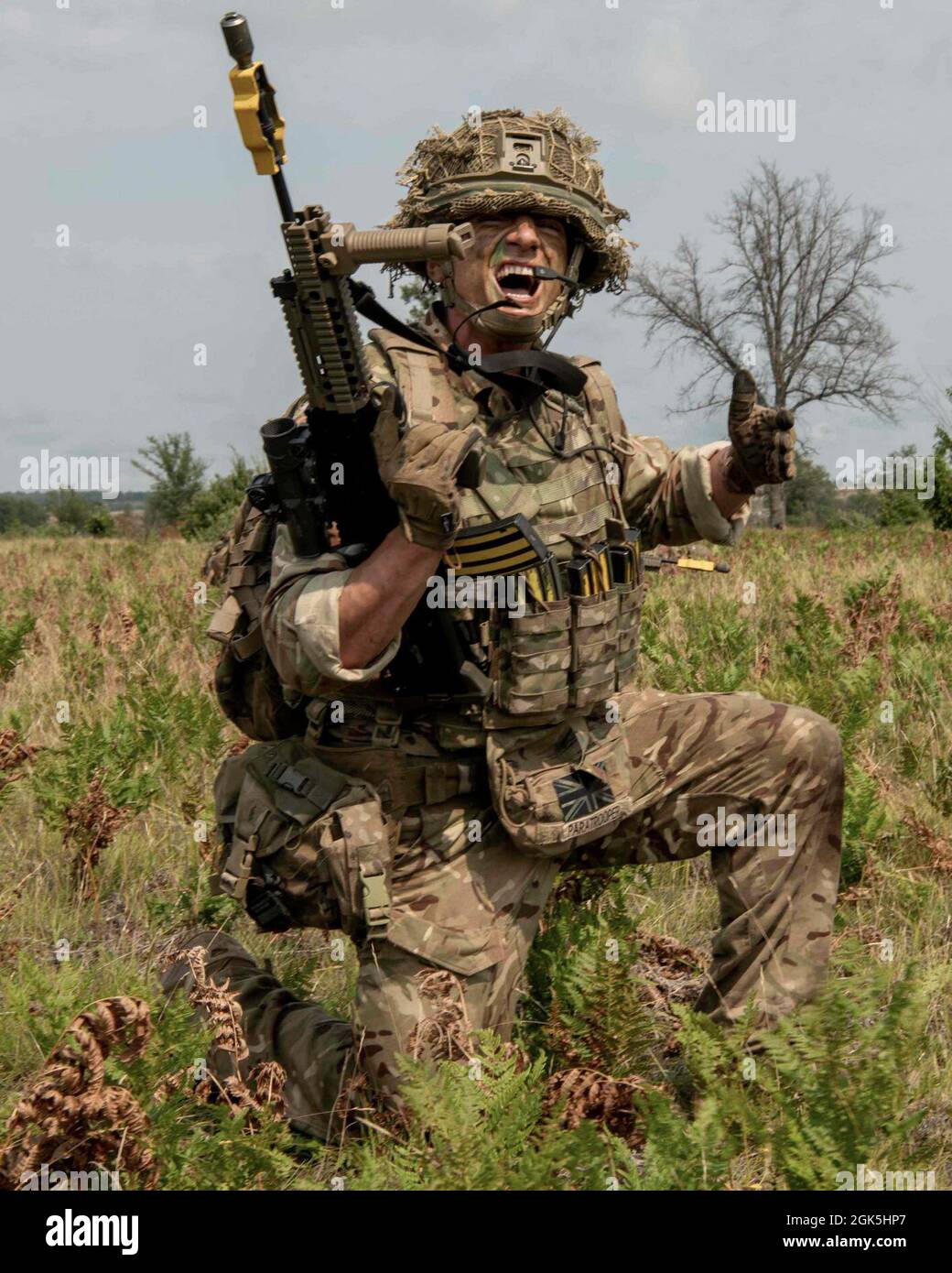 British soldiers with the 4th Battalion, Parachute Regiment (4 PARA ...