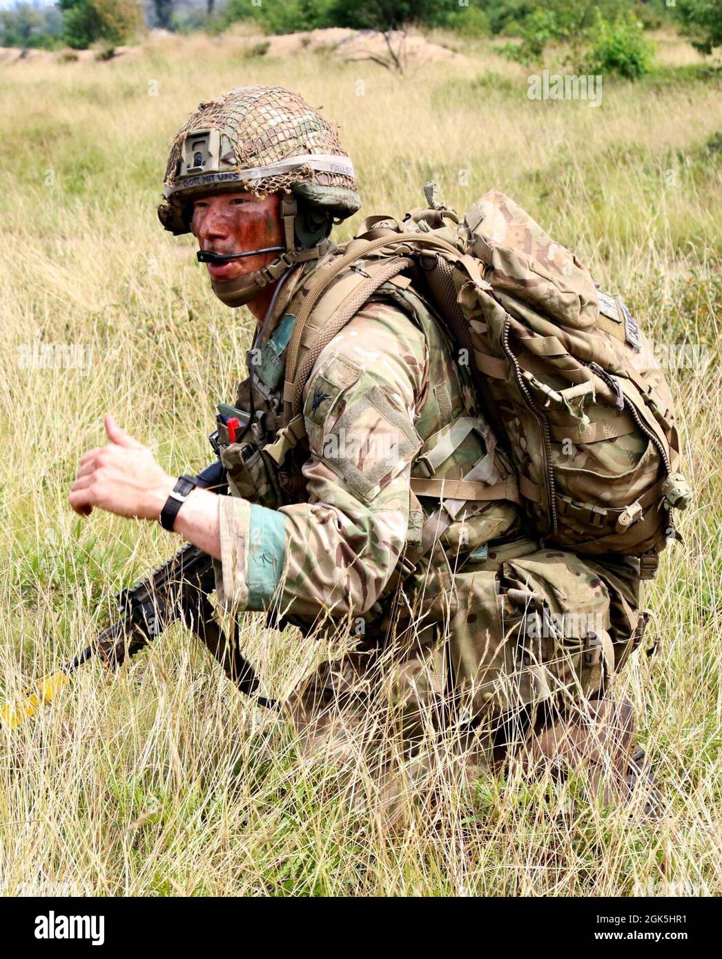 British soldiers with the 4th Battalion, Parachute Regiment (4 PARA ...