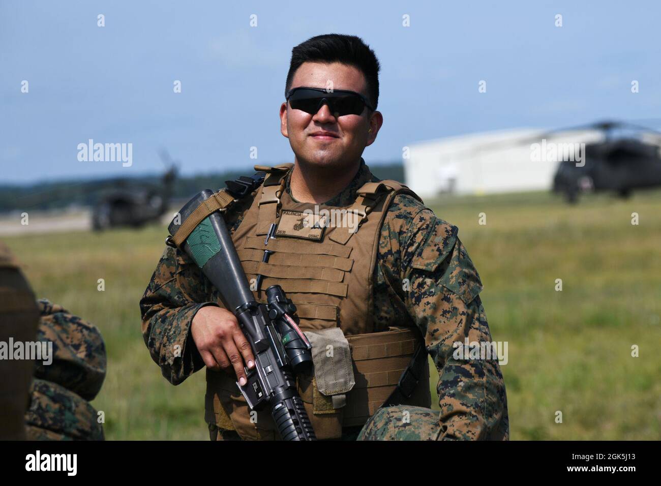 A U.S Marine from the Combat Logistics Battalion 451, Marine Corps ...