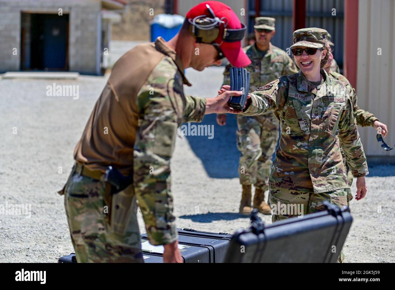 From left, U.S. Air Force Staff Sgt. Preston Petersen, a 126th Security ...