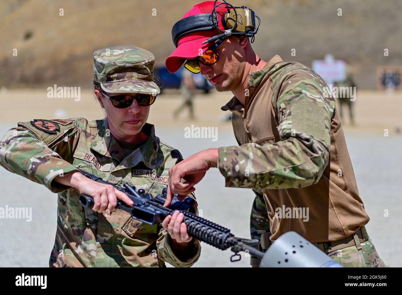 From left, U.S. Air Force Senior Master Sgt. Cynthia Beaird, the 126th ...
