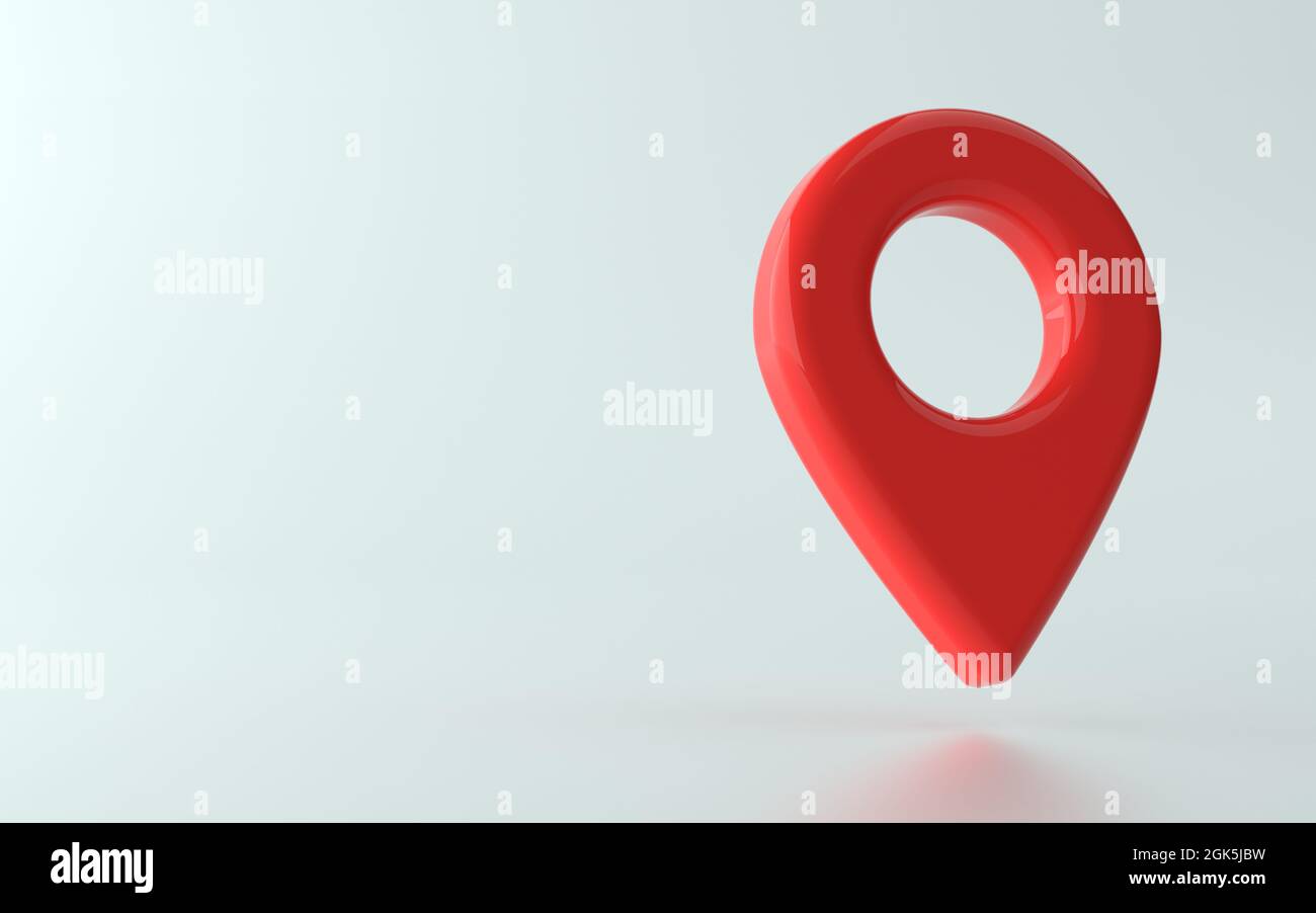 3d Illustration of pin point or location marker Stock Photo - Alamy