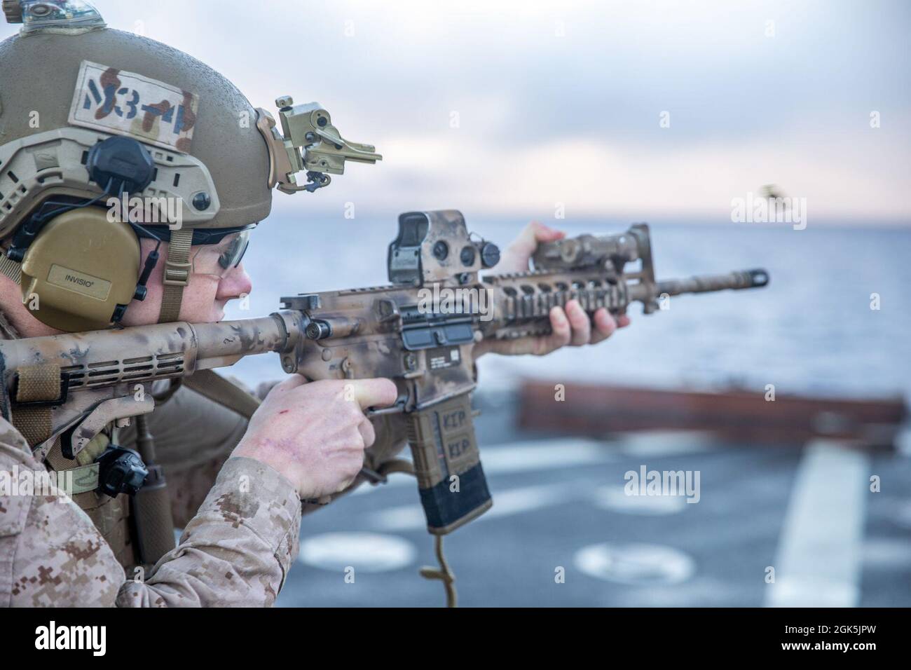 PACIFIC OCEAN (Aug. 8, 2021) A U.S. Marine with the All Domain ...