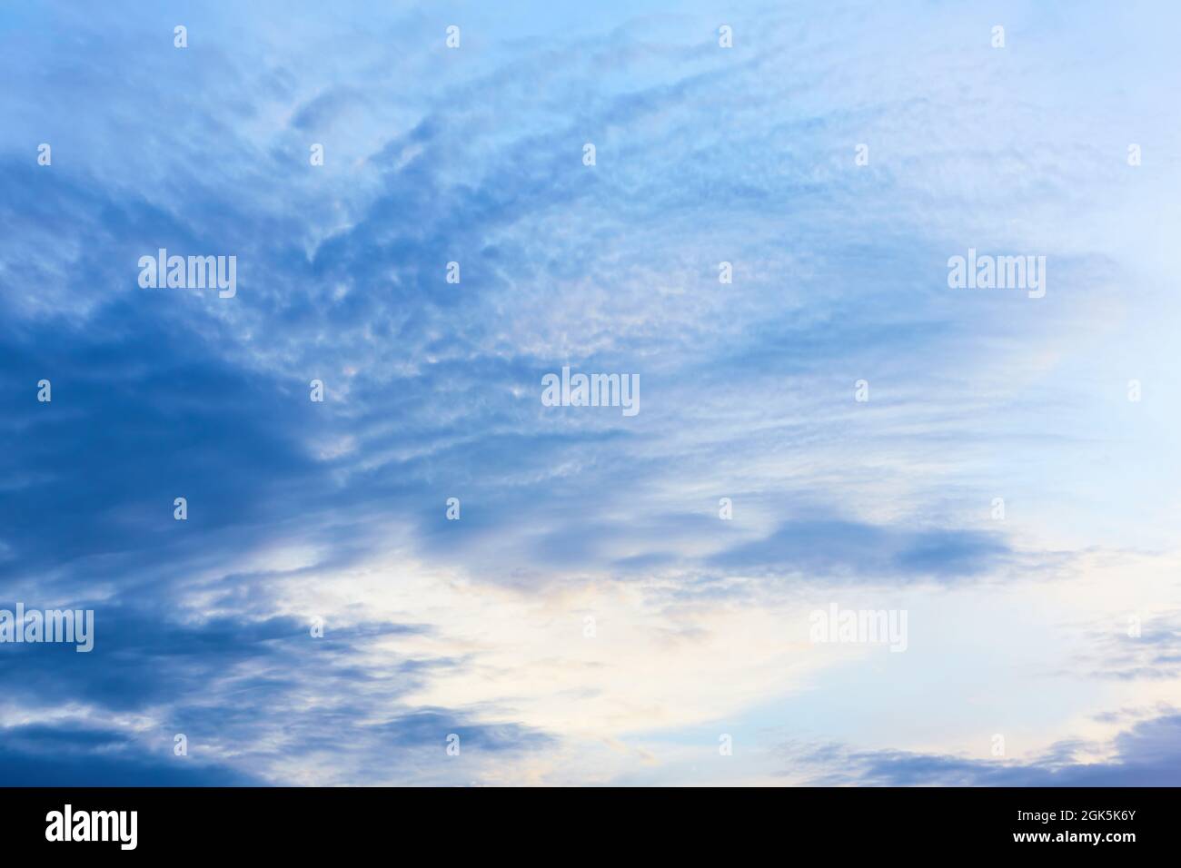 Panorama of daytime sky with clouds. sunset Sky background, daylight ...