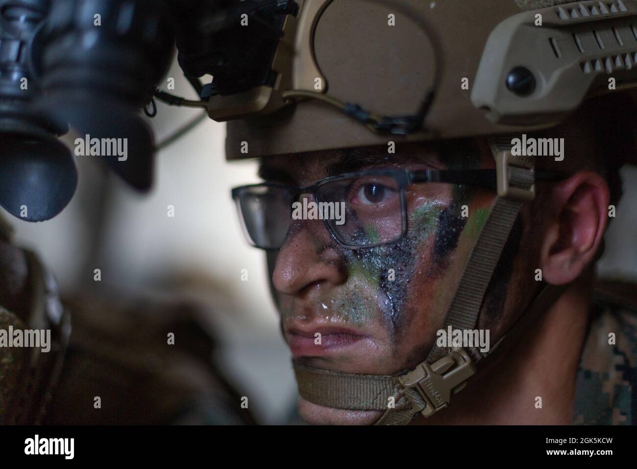 U.S. Marine Corps Pfc. Colin Eldridge, a rifleman with 1st Battalion ...