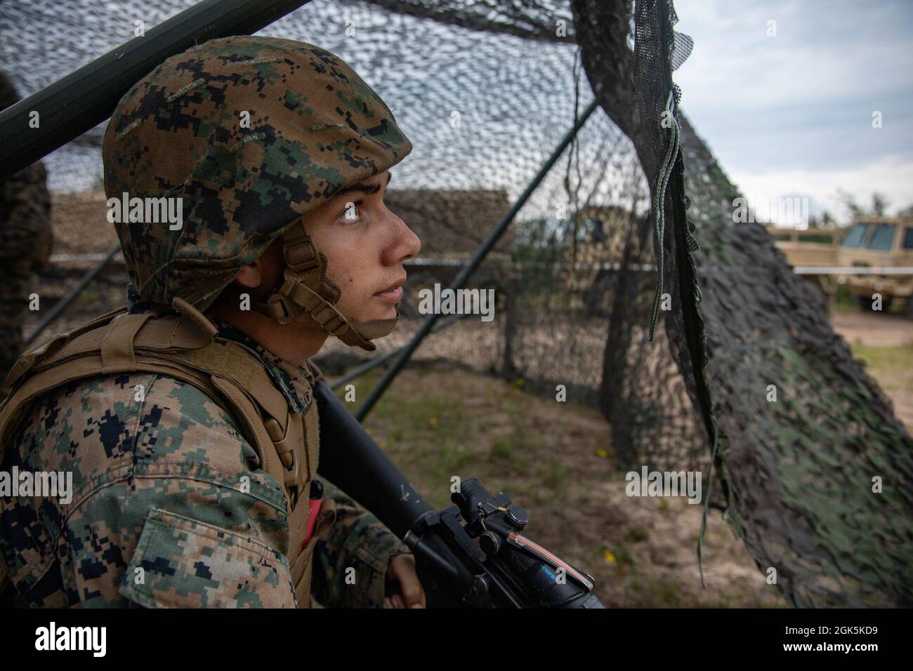 Lance Cpl. Randall Hunter, a, vehichle recovery operator with Combat ...