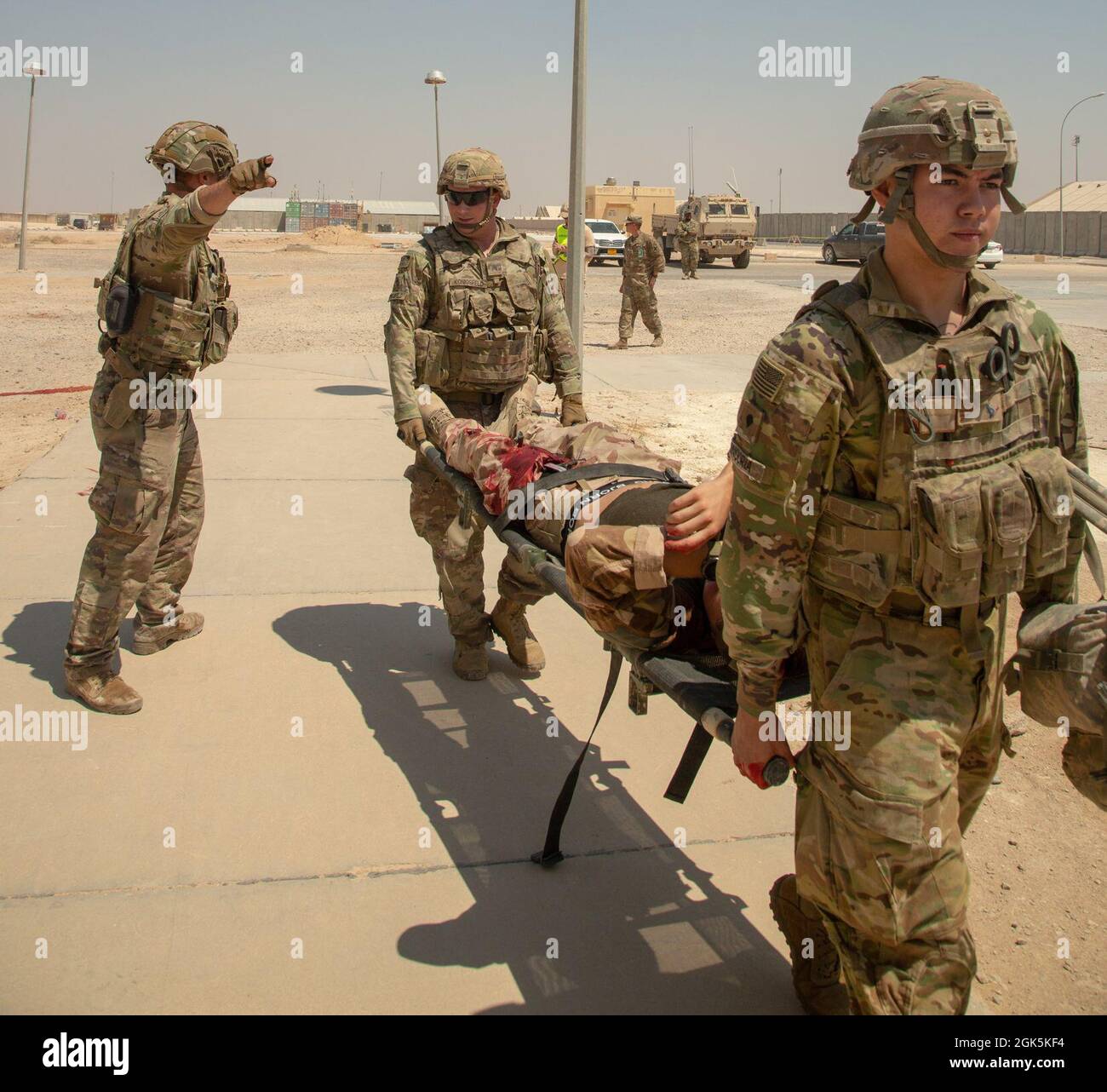 Combined joint mass casualty exercise including five coalition forces ...