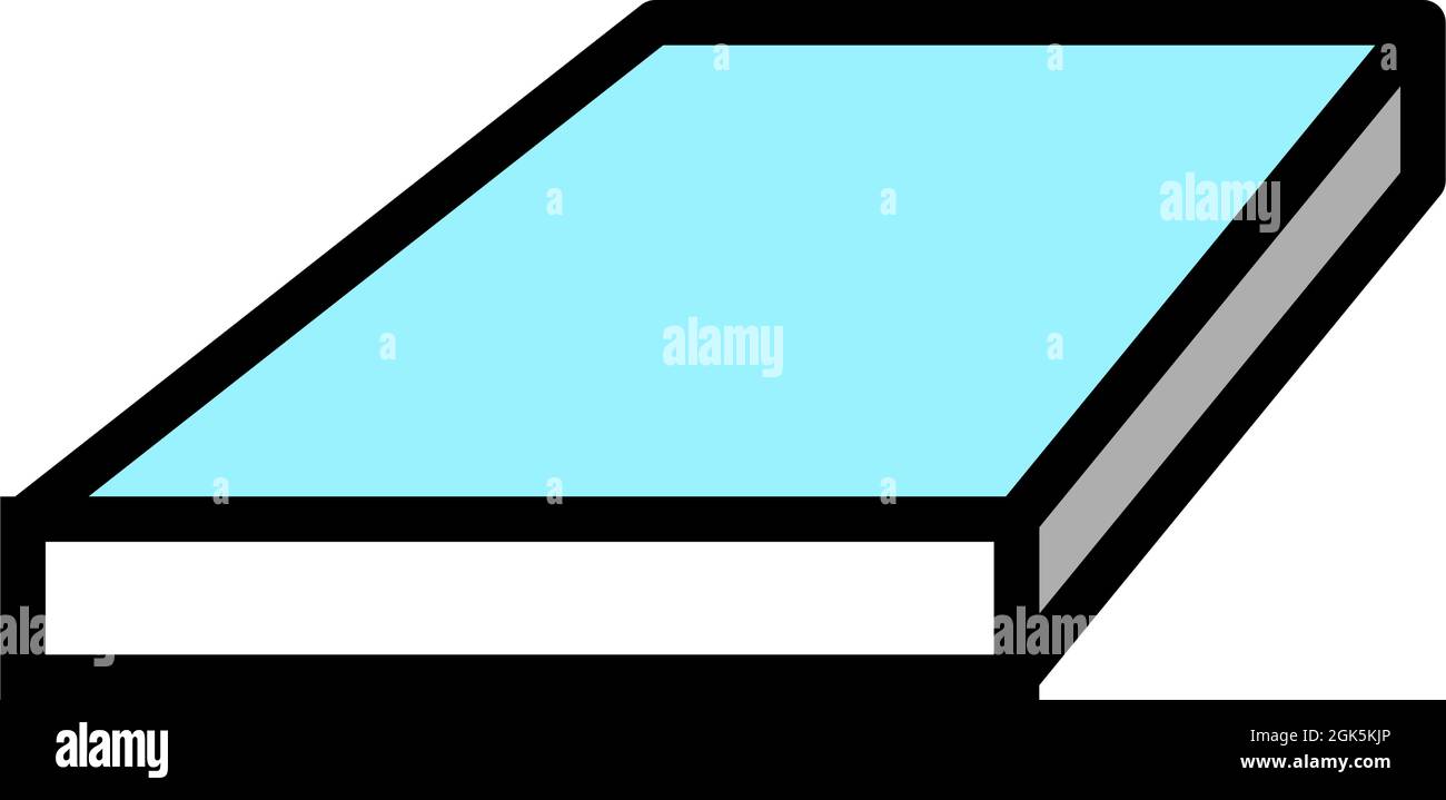 flat bar metal profile color icon vector illustration Stock Vector ...