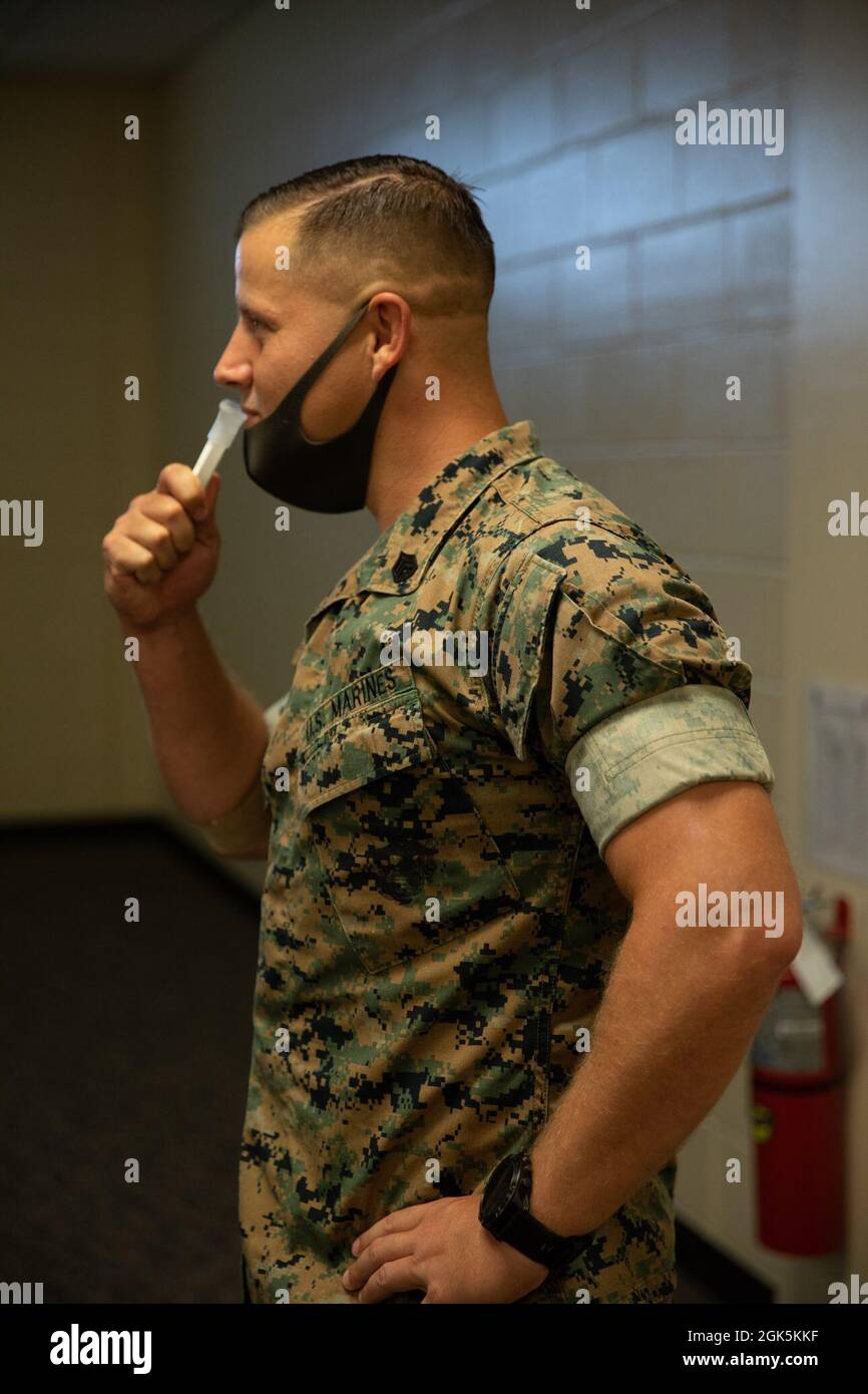 U.S. Marine Corps Staff Sgt. Jacob Hanson, Headquarters Company Gunnery ...