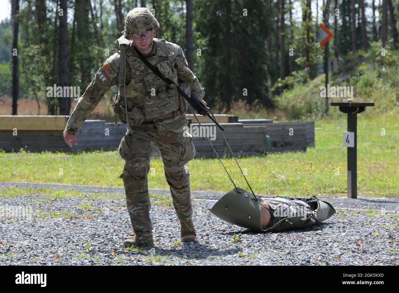 U.S. Army 2nd Lt. David Pinter, assigned to 18th Military Police ...