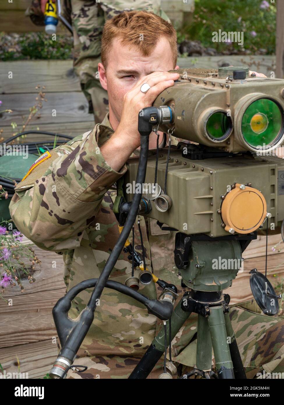 Laser Target With A Soldier