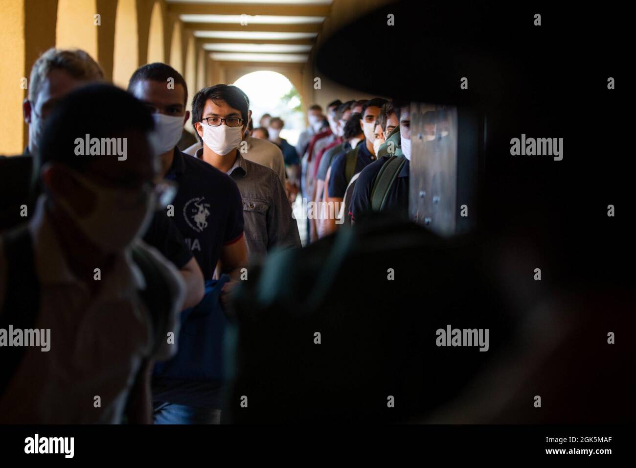 U.S. Marine recruit (rct) Aidan Baca, a new rct with Fox Company, 2nd ...