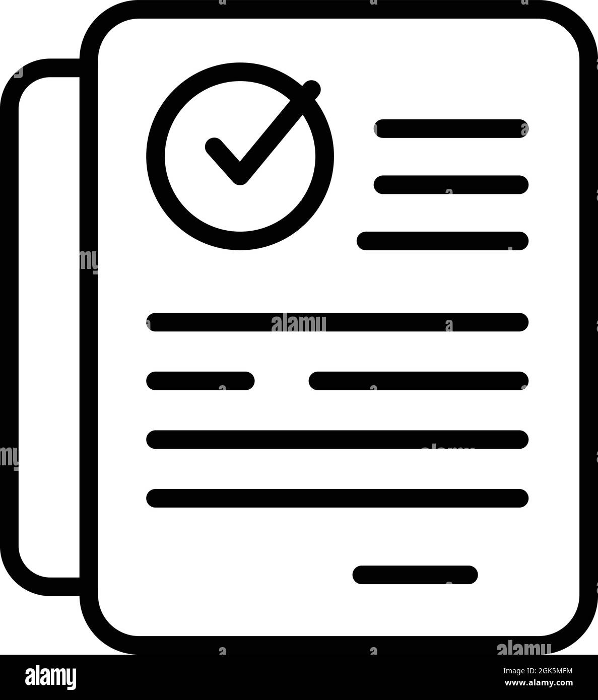 Laboratory report icon outline vector. Health document. Clinic ...