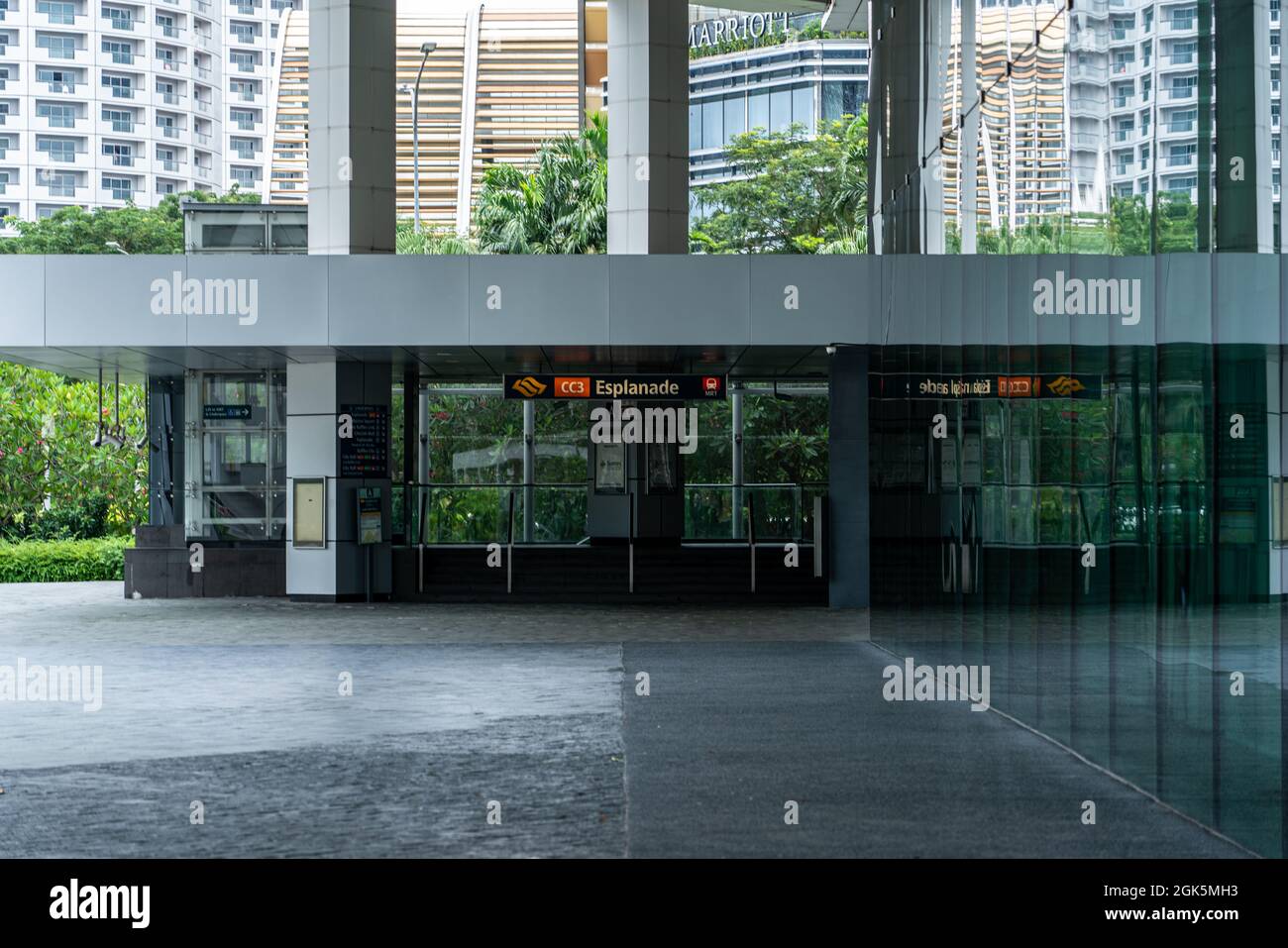 Exterior of Esplanade Mrt station Stock Photo - Alamy