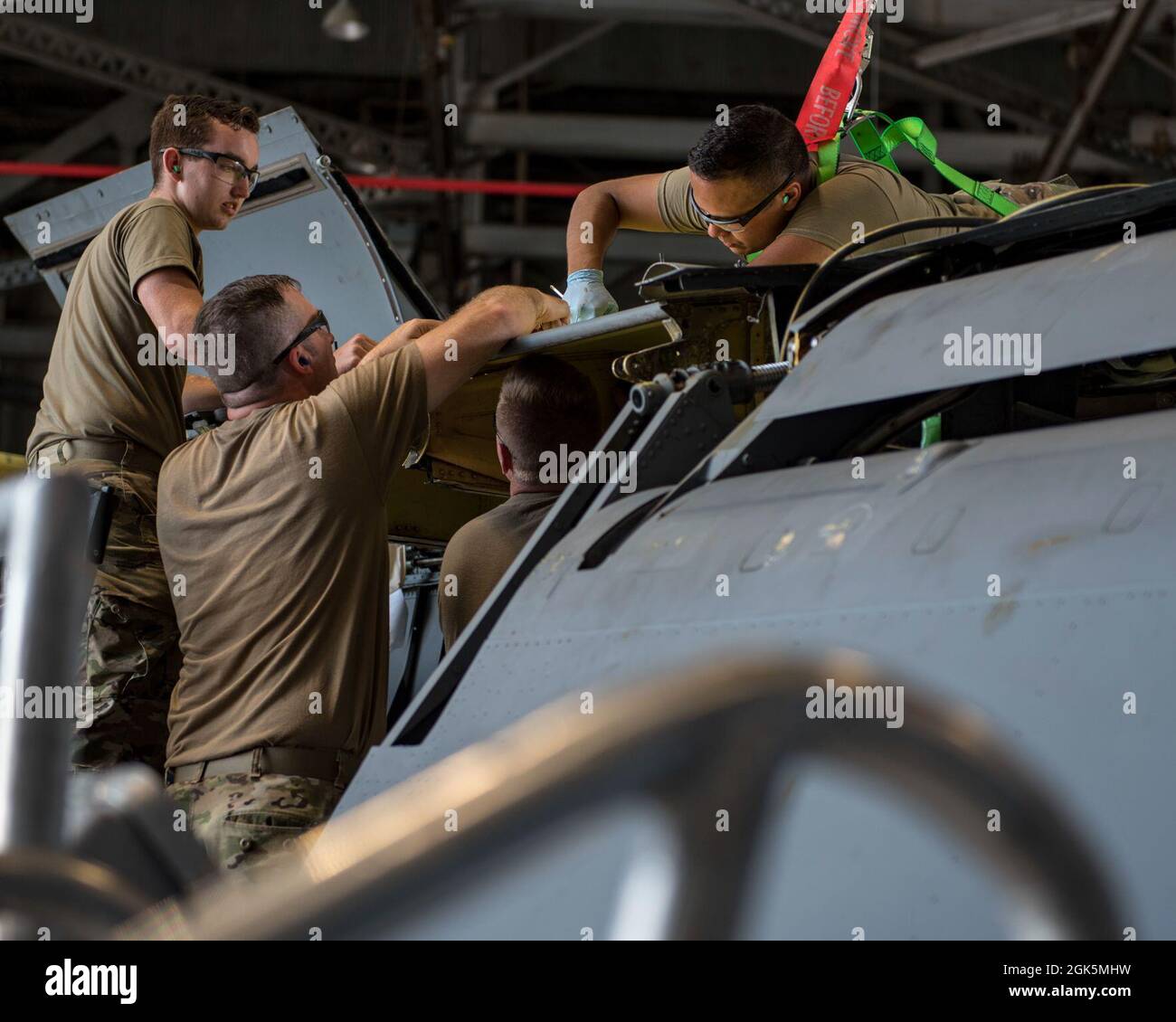 U.S. Air National Guard sheet metal technicians with the 121st ...