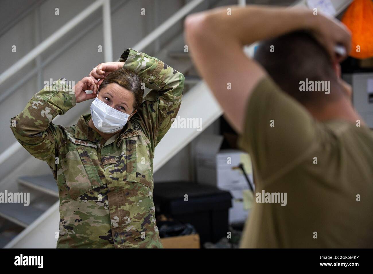 U.S. Air Force Master Sgt. Jennifer White, 380th Expeditionary Medical ...