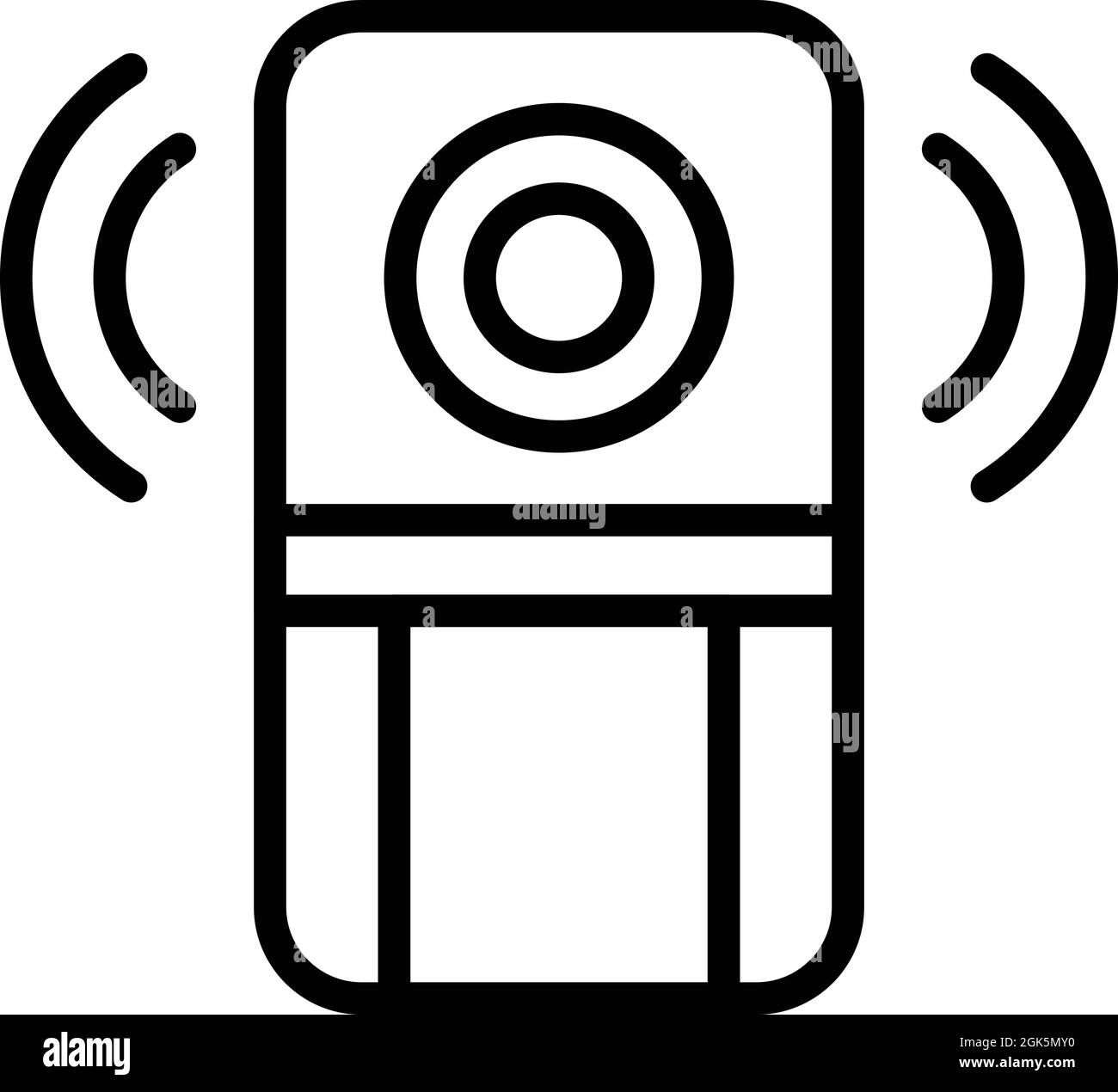 Chemical sensor icon outline vector. Digital technology. Laboratory ...