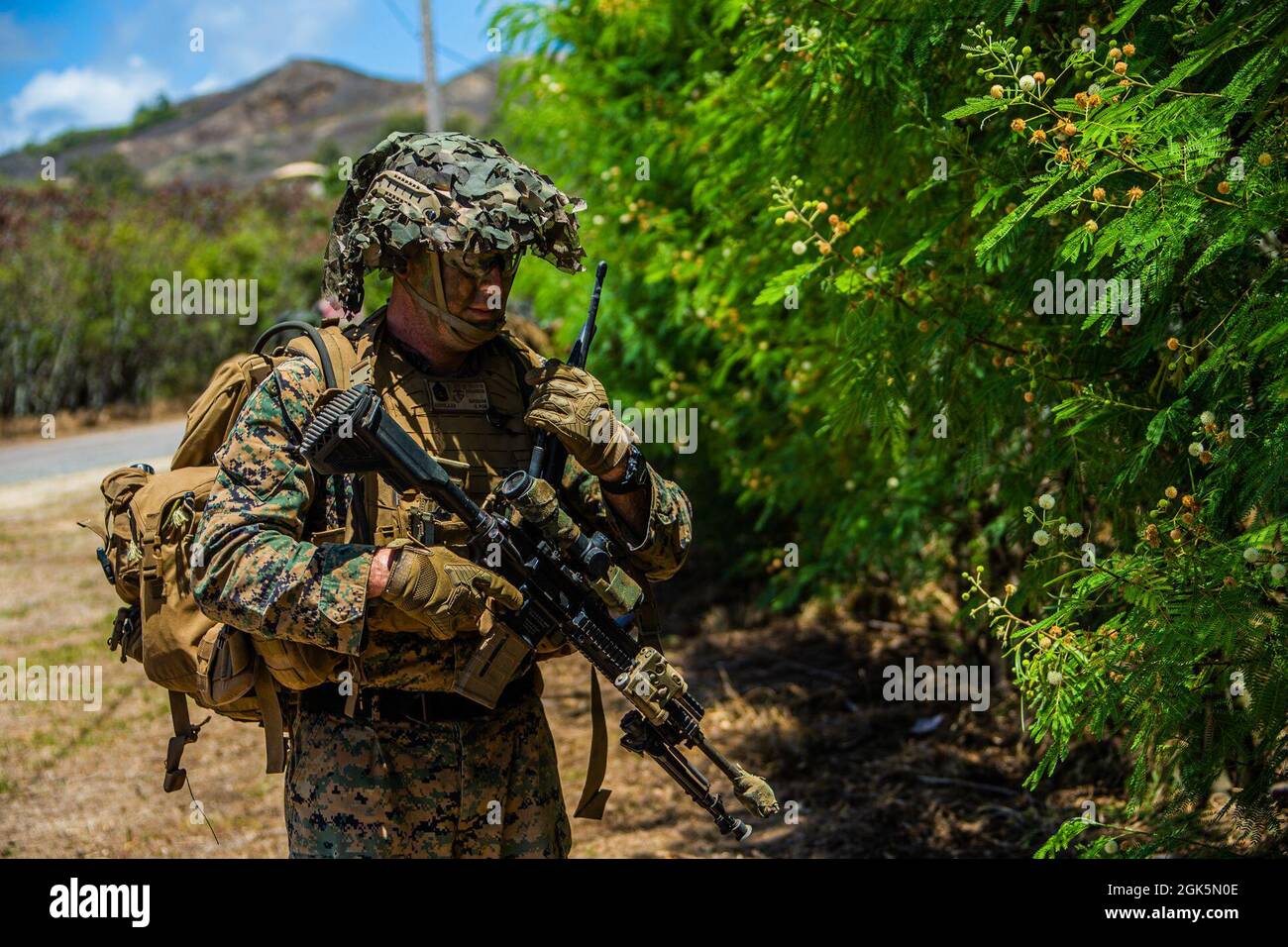 U.S. Marine Corps Gunnery Sgt. Vincent Havelaar, platoon sergeant, 1st Battalion, 3d Marines, 3d ...