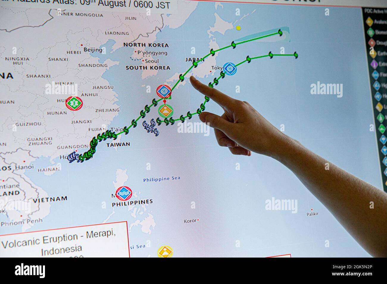 U.S. Marine Corps Cpl. Julia Hubler, a meteorological and oceanography ...