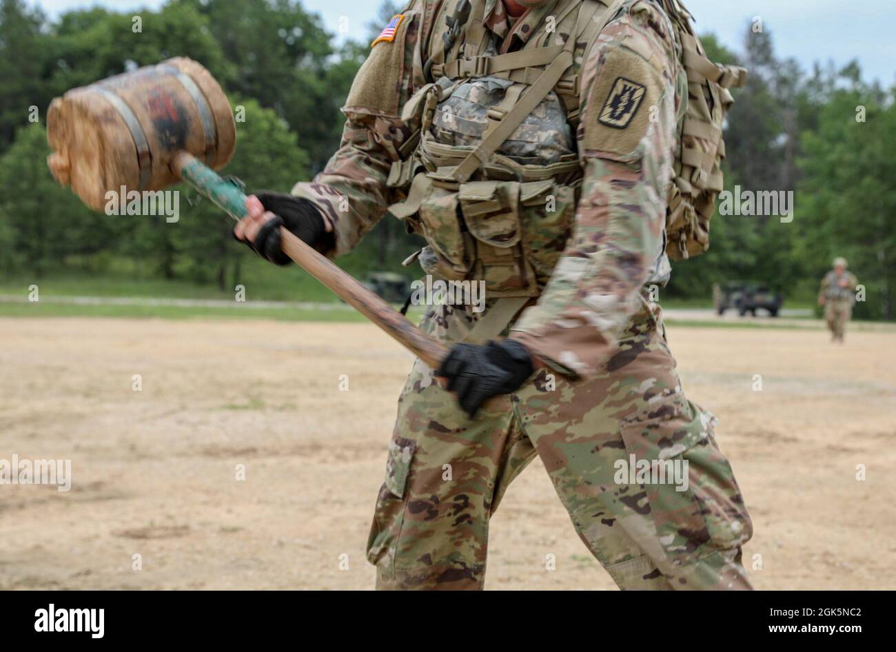 Combat Medic Specialist, Spc. Charles Meeks, from the 348th Field ...
