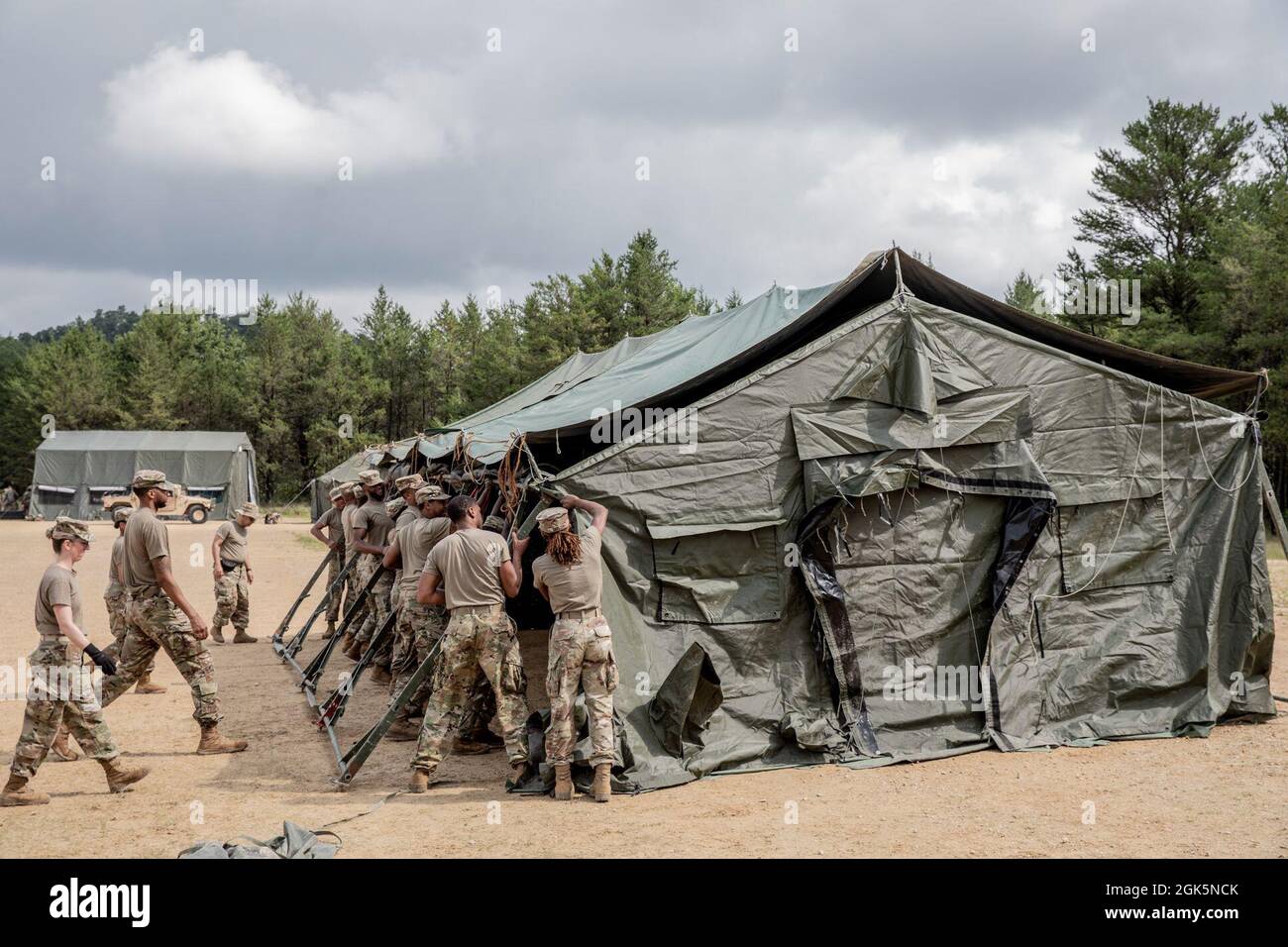 U.S. Army Reserve Soldiers, with the 18th Field Hospital, based out of ...