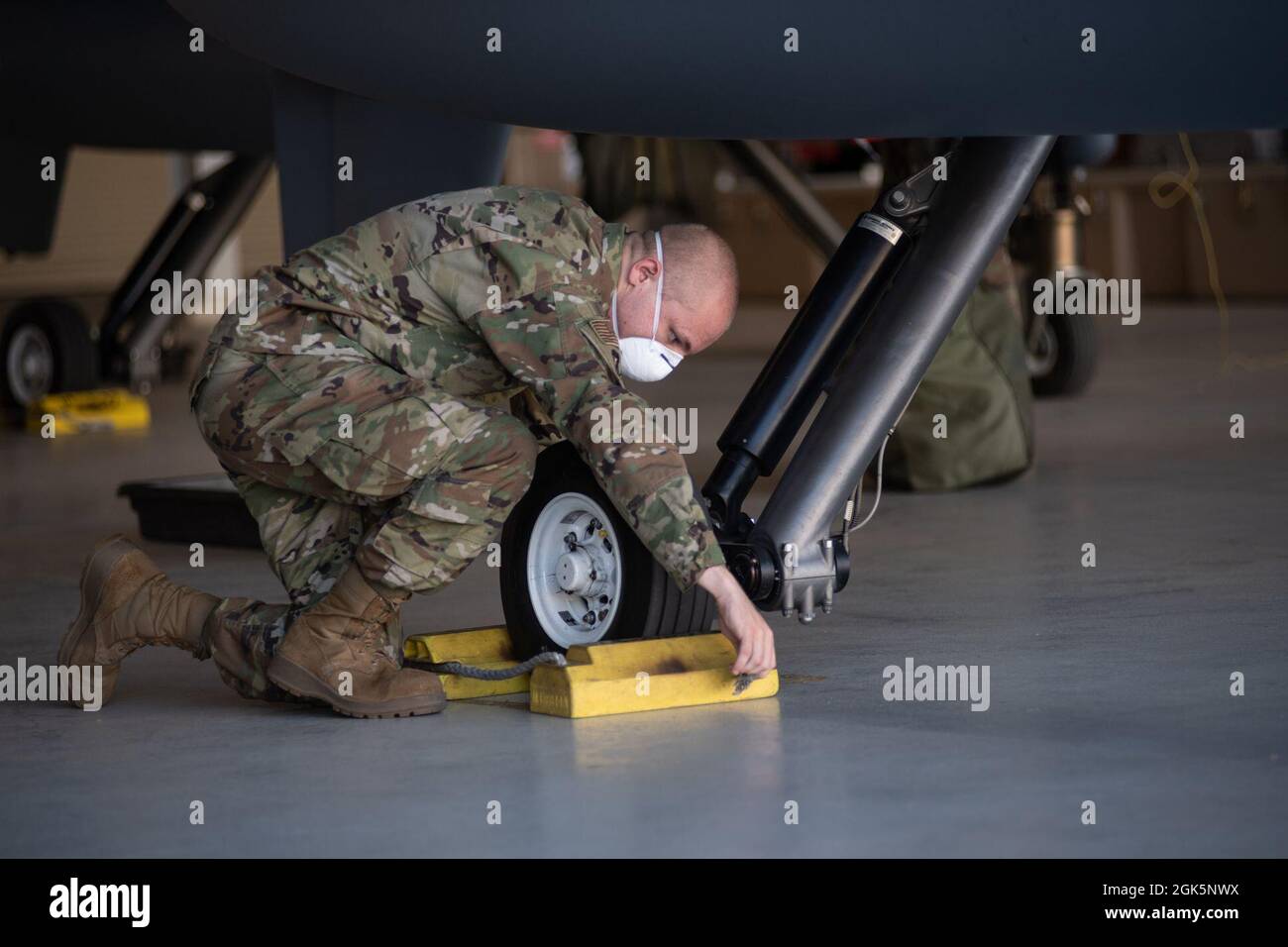 U.S. Air Force Airman 1st Class Joel, of the 163d Aircraft Maintenance ...