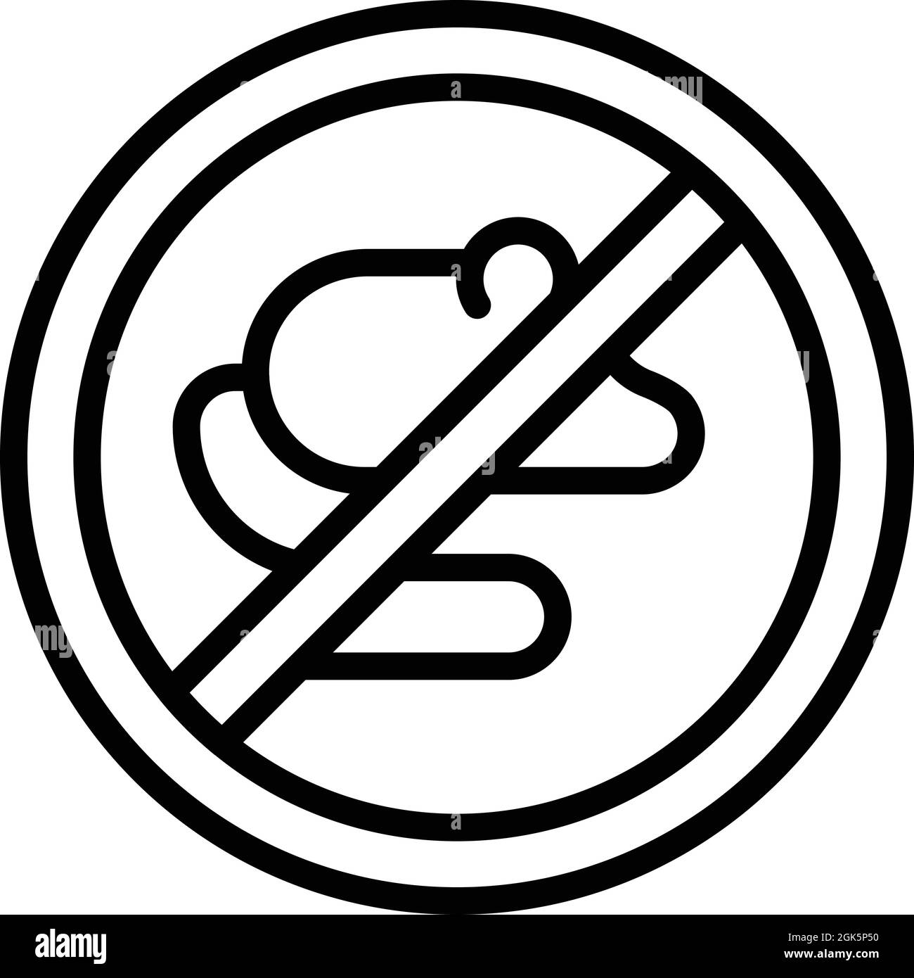 Anti rat icon outline vector. Control rodent. Pest mouse Stock Vector ...