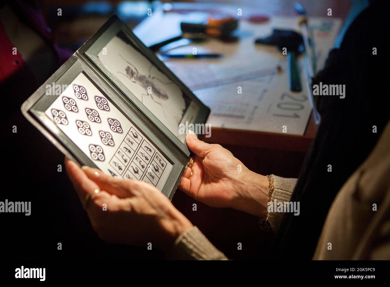 Orthoptics: relief vision test or Wirt test Stock Photo - Alamy