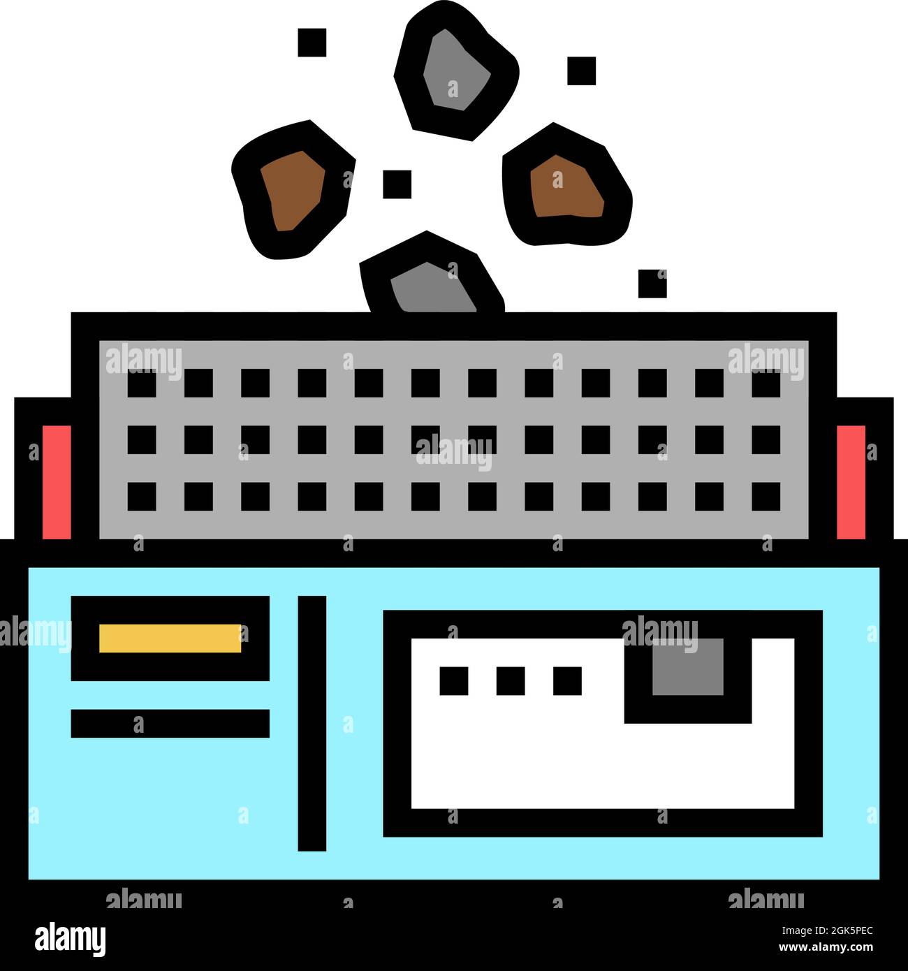 manufacturing plant color icon vector illustration Stock Vector Image ...