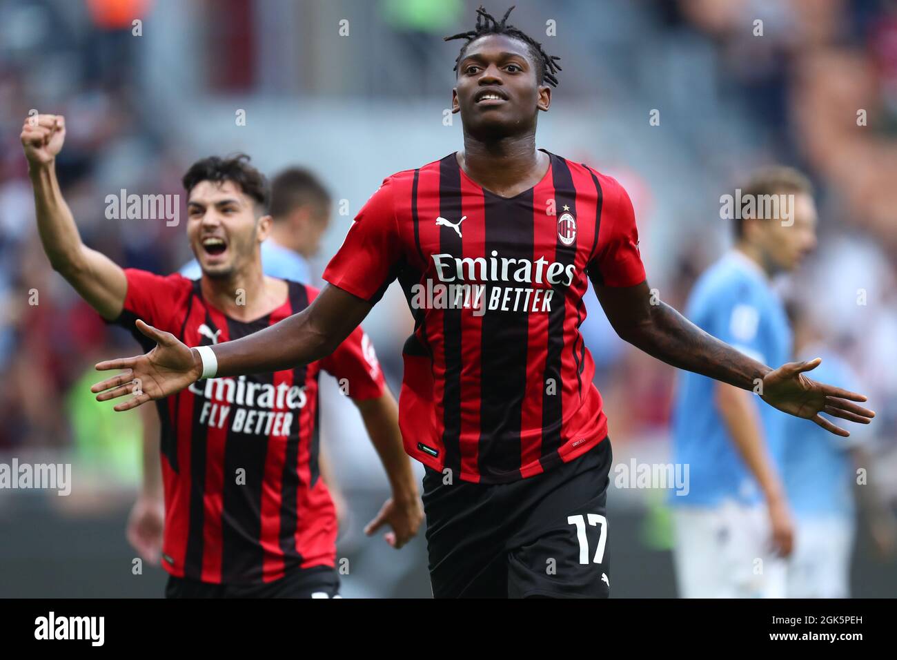 Rafael leao celebrates milan hi-res stock photography and images - Alamy