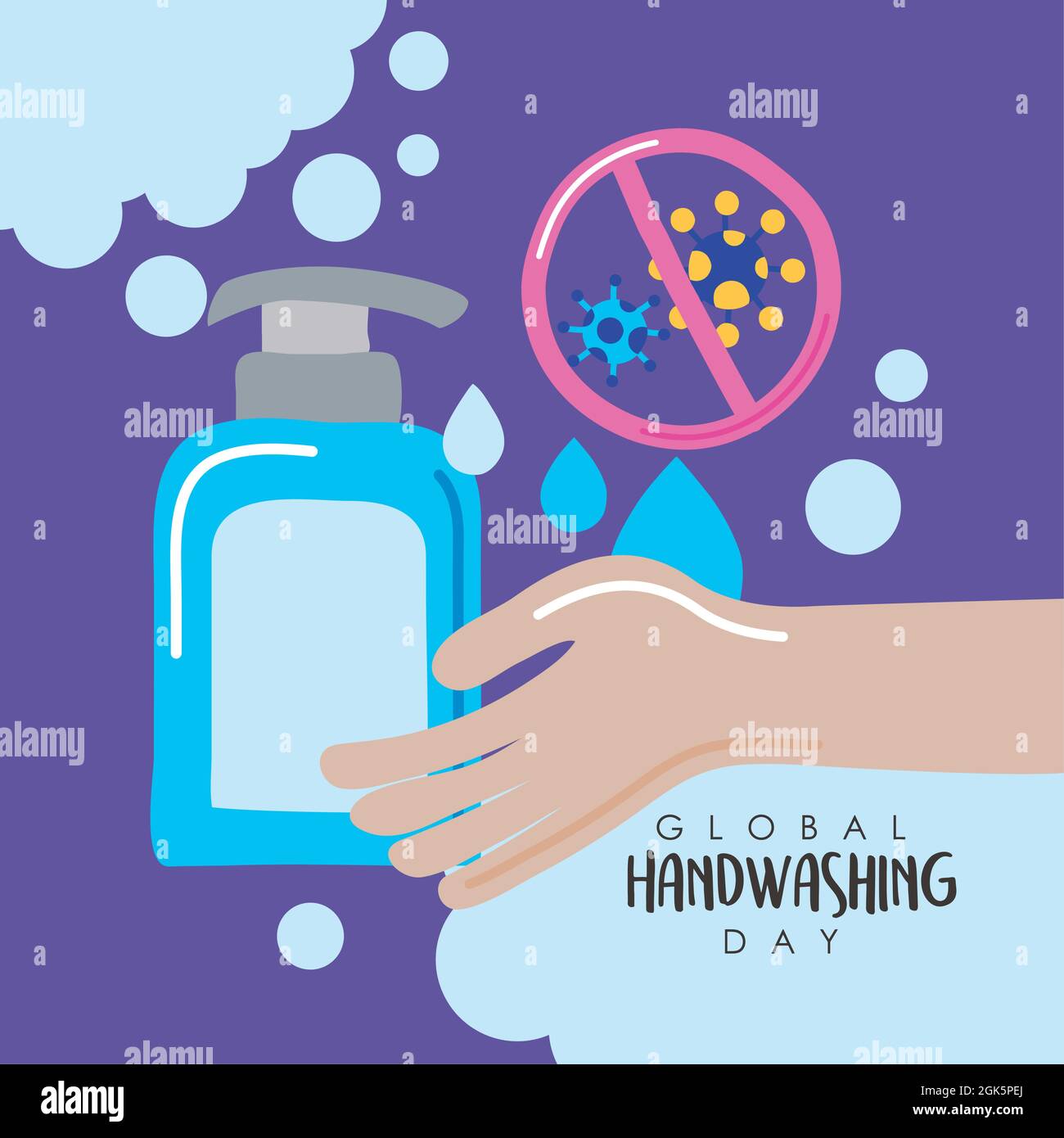 Global Handwashing Day Card Campaign Stock Vector Image And Art Alamy