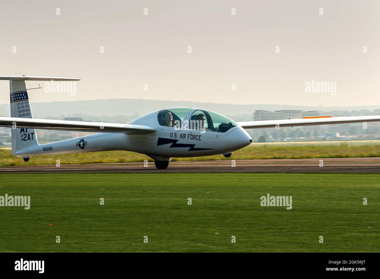 U.S. AIR FORCE ACADEMY, Colo. – A U.S. Air Force Academy glider lands ...