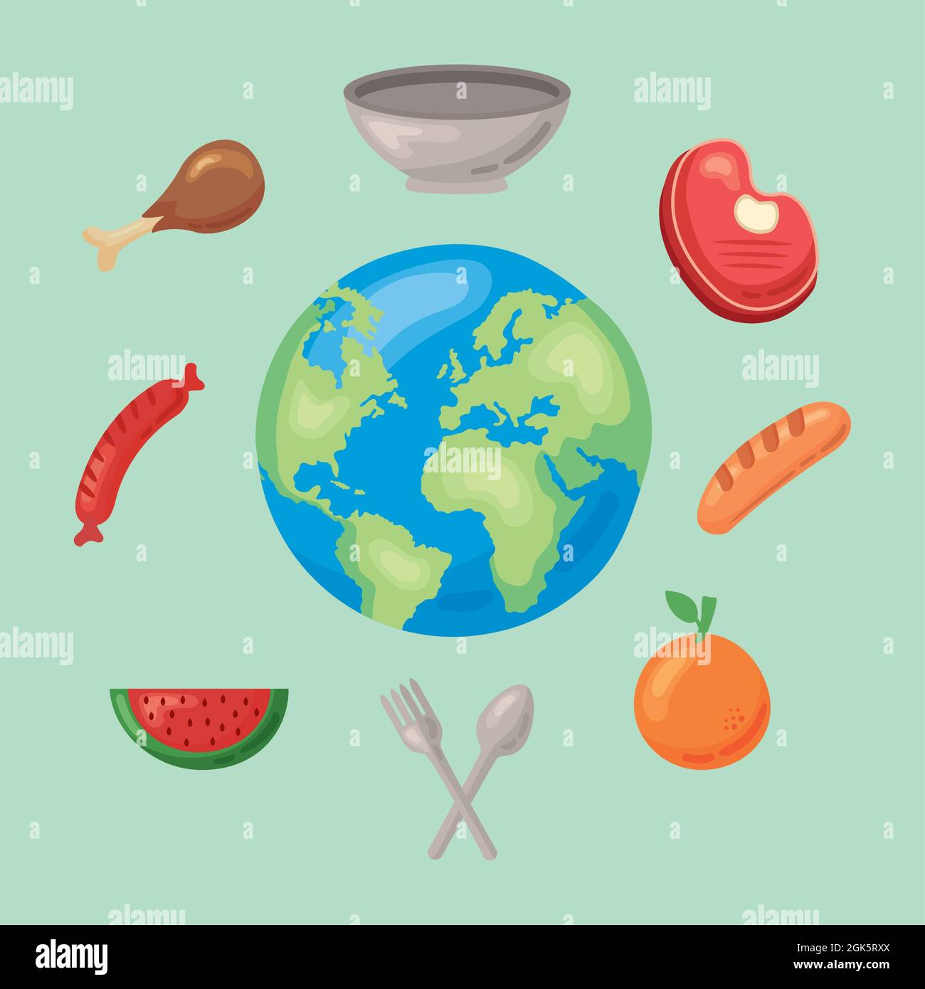 nine healthy food set icons Stock Vector Image & Art - Alamy