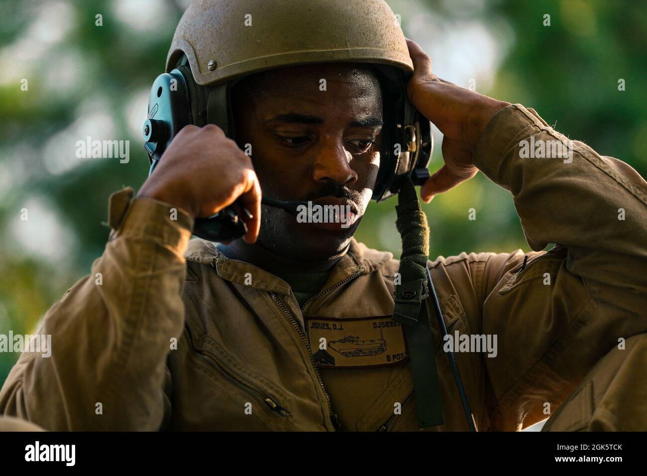 U.S. Marine Corps Cpl. Datrion Jones, a native of Chicago and a ...