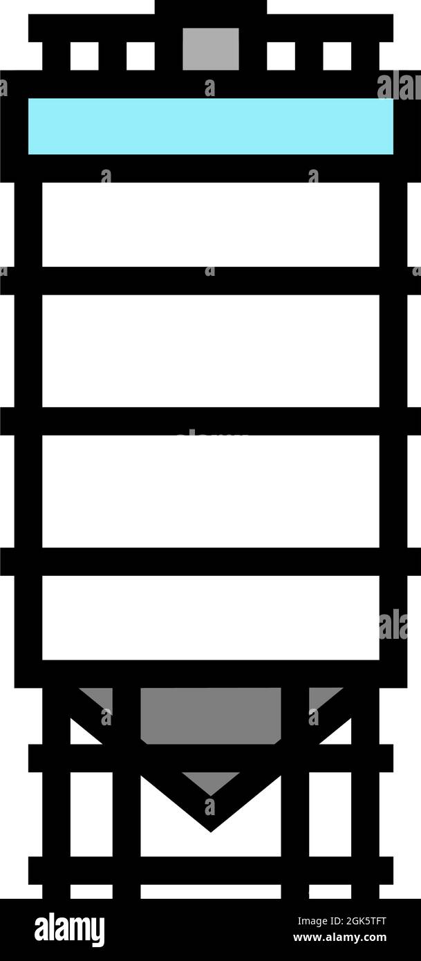 tank for coal storage color icon vector illustration Stock Vector Image ...