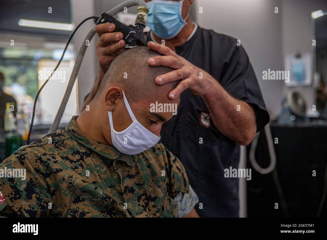 U.S. Marine Corps recruit Arturo R. Sanchez, with Charlie Company, 1st ...