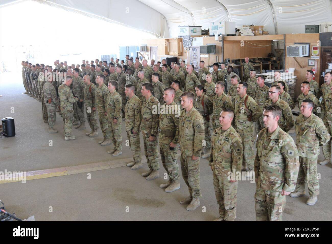 The Task Force Phoenix and Task Force Wolfpack command teams walk down ...
