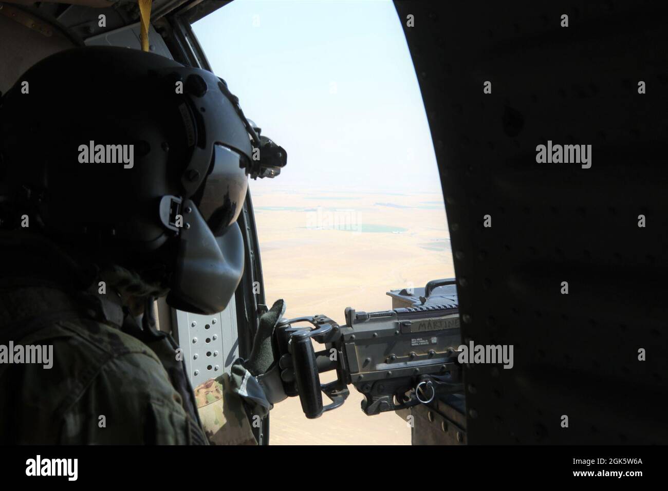Crew chief Sgt. Jaime Martinez, from A Company, 1st Assault Helicopter ...