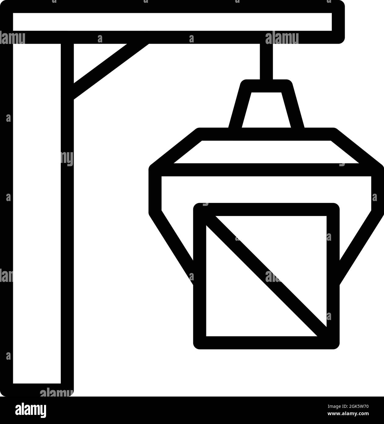 Factory Assembly Icon Outline Vector Robot Arm Automated Conveyor Stock Vector Image And Art Alamy