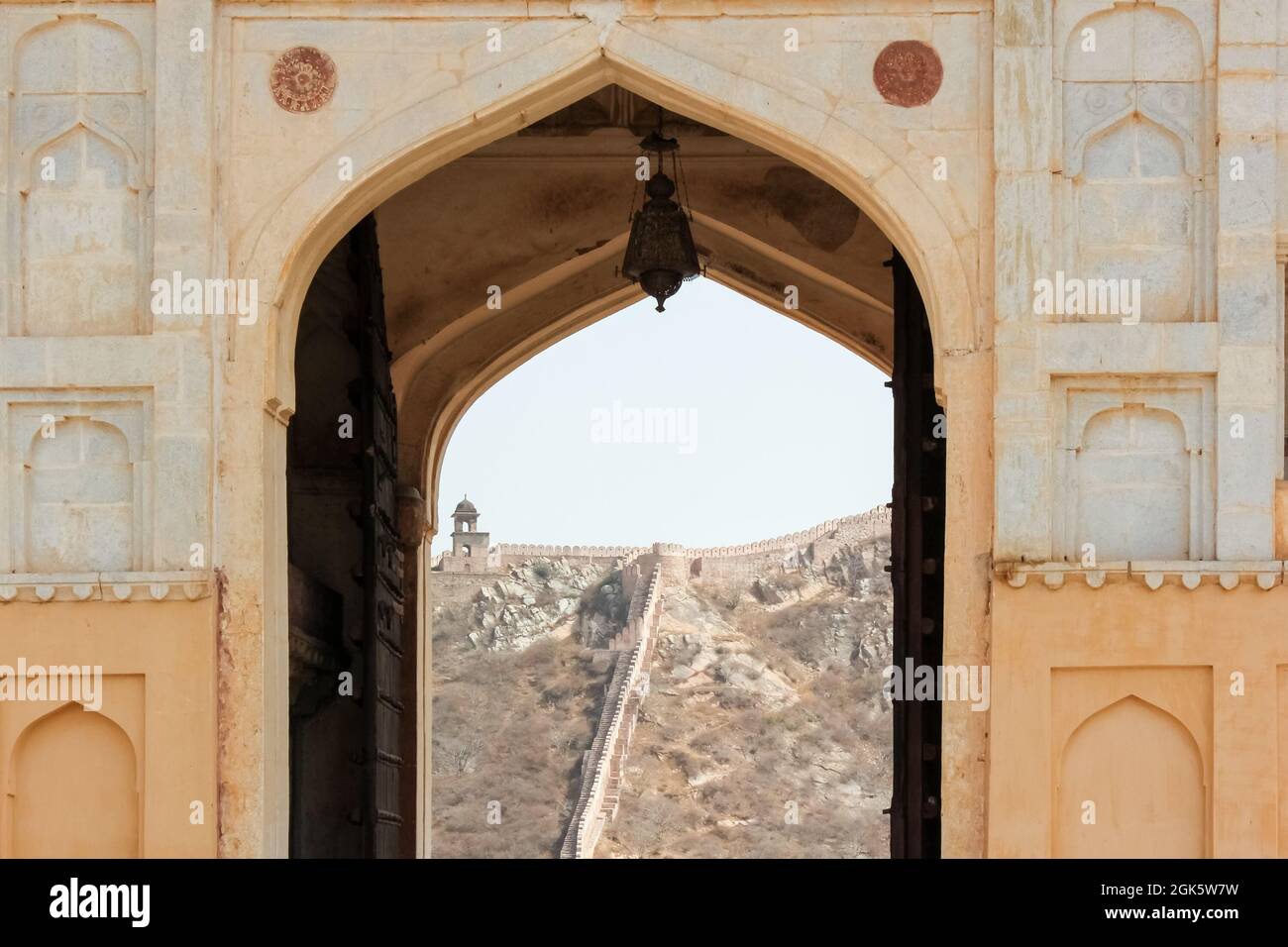 An arched gateway at the ancient Amer Fort Stock Photo - Alamy