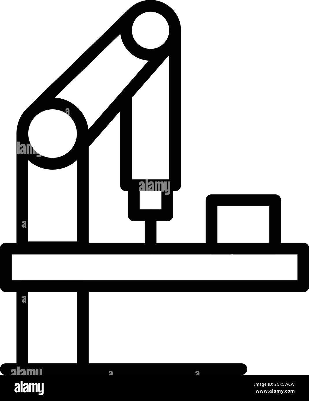 Industrial Robot Icon Outline Vector Industry Arm Factory Hand Stock Vector Image And Art Alamy