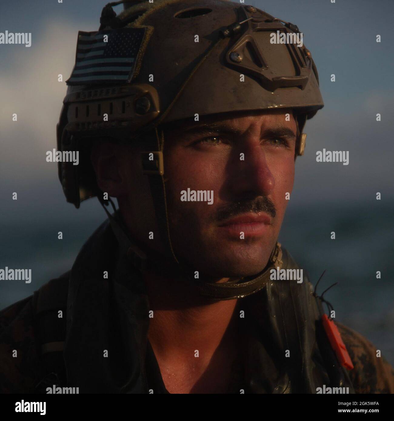 U.S. Marine Corps Sgt. Lane Christman with 3d Reconnaissance Battalion ...