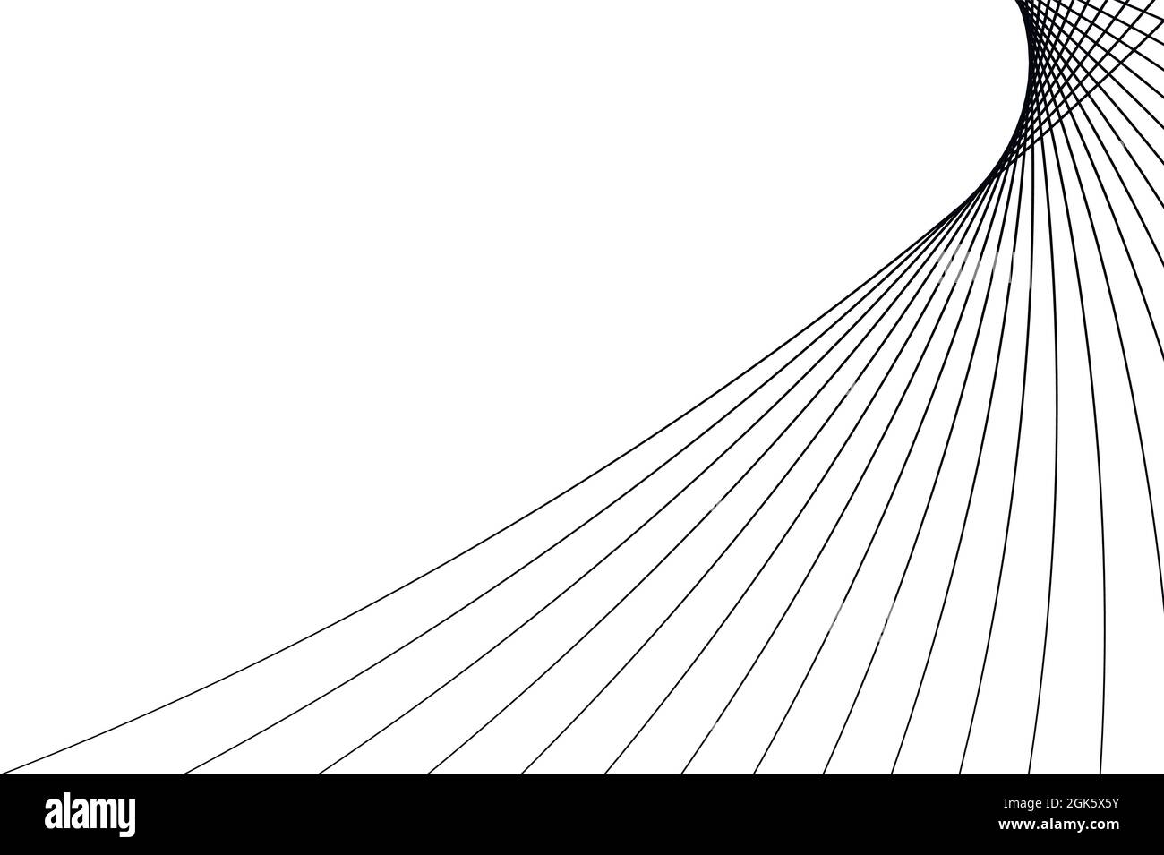 Abstract black diagonal striped background. Vector curved slanting ...